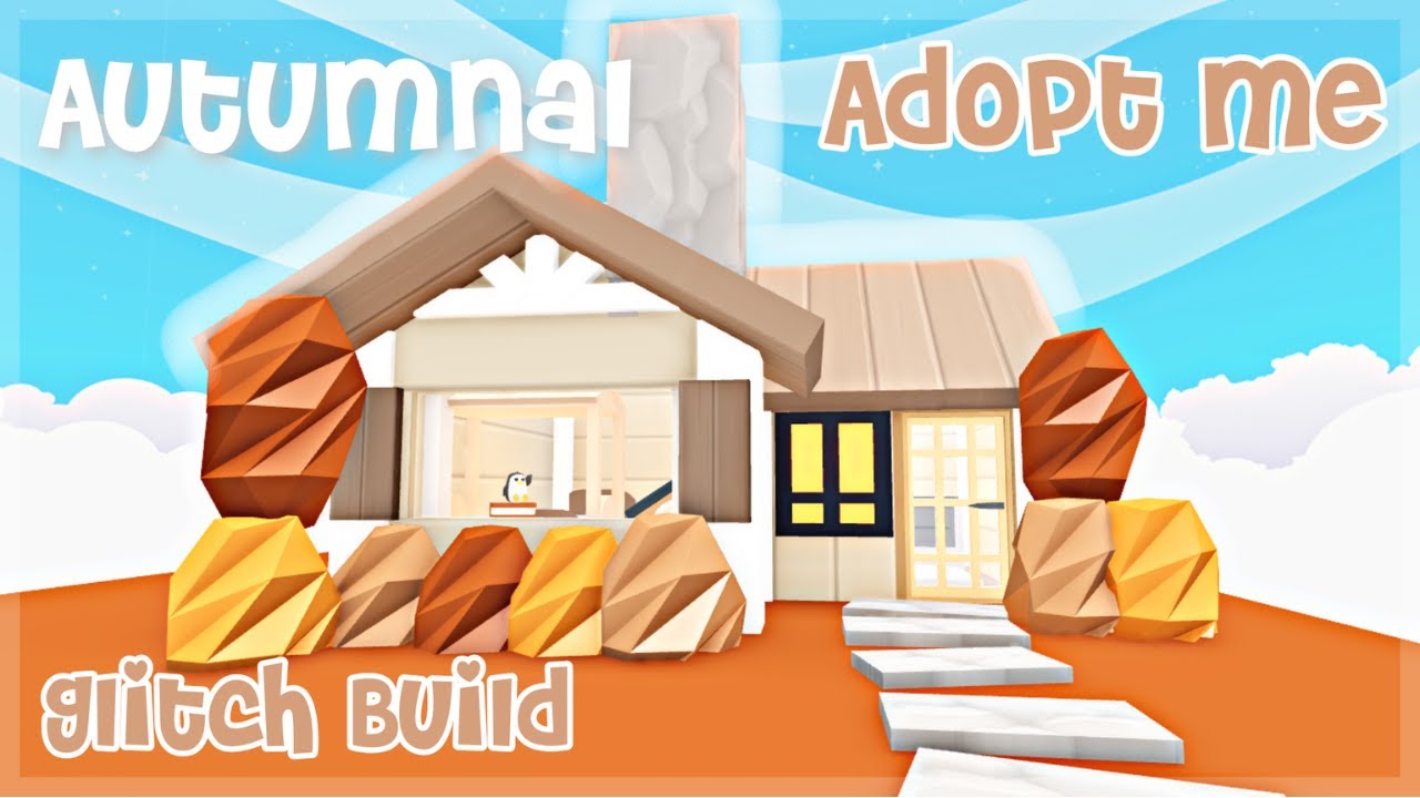 Autumn Cabin Small Glitch Build - House build - Minami Oroi Adopt me - YouTube