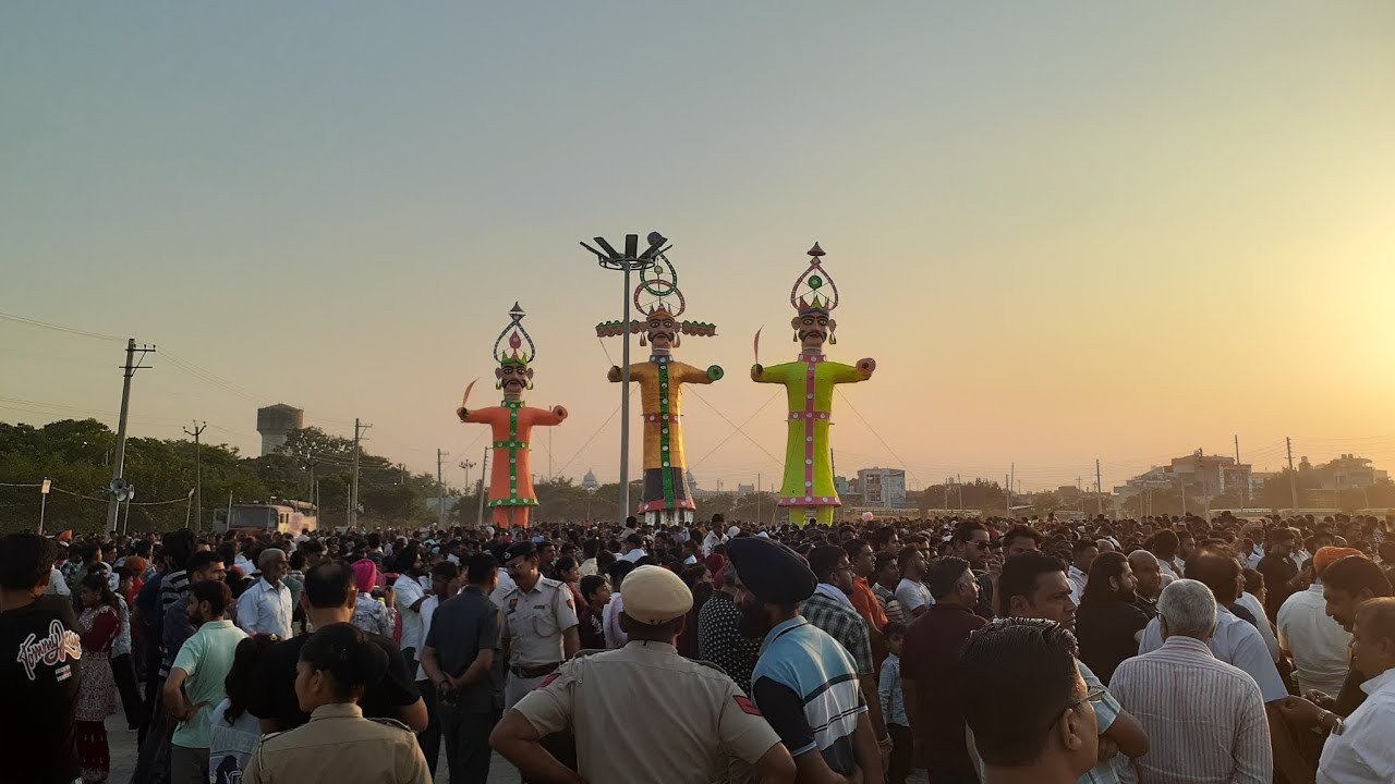 #dussehradahan #ravandahan || Dussehra 2024 Sector 10 Huda Ground # ...