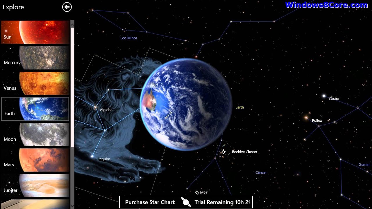 Windows 8 App: Explore the stars in Solar system and its hidden secrets ...