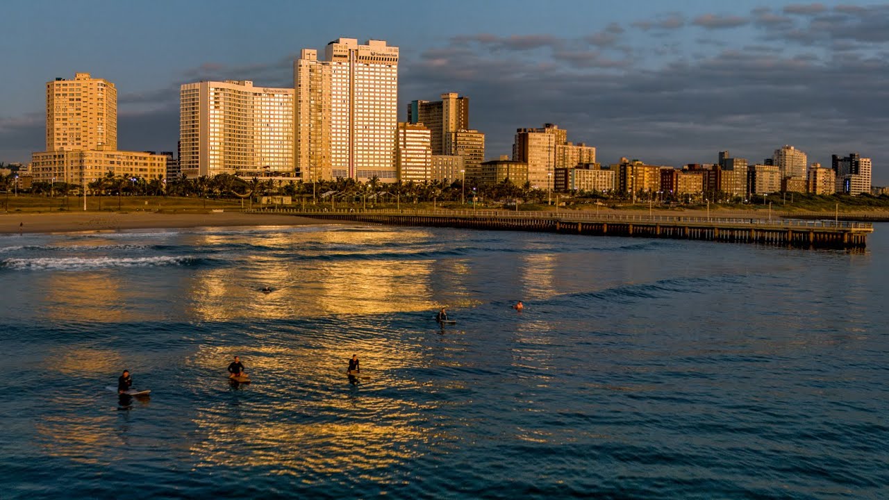 Durban’s Golden Mile at Sunrise: A 4K Coastal Dream - YouTube