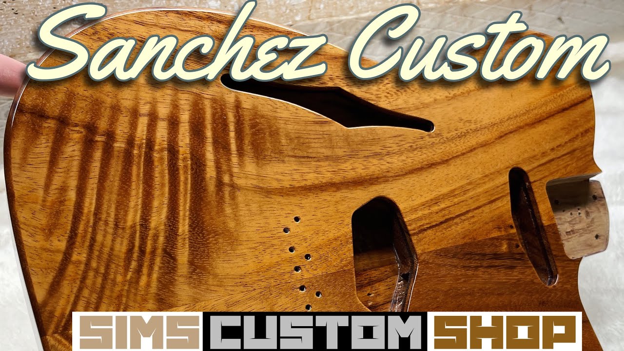 Sanchez Custom Hawaiian Monkeypod Guitar - Finish by Sims Custom Shop ...