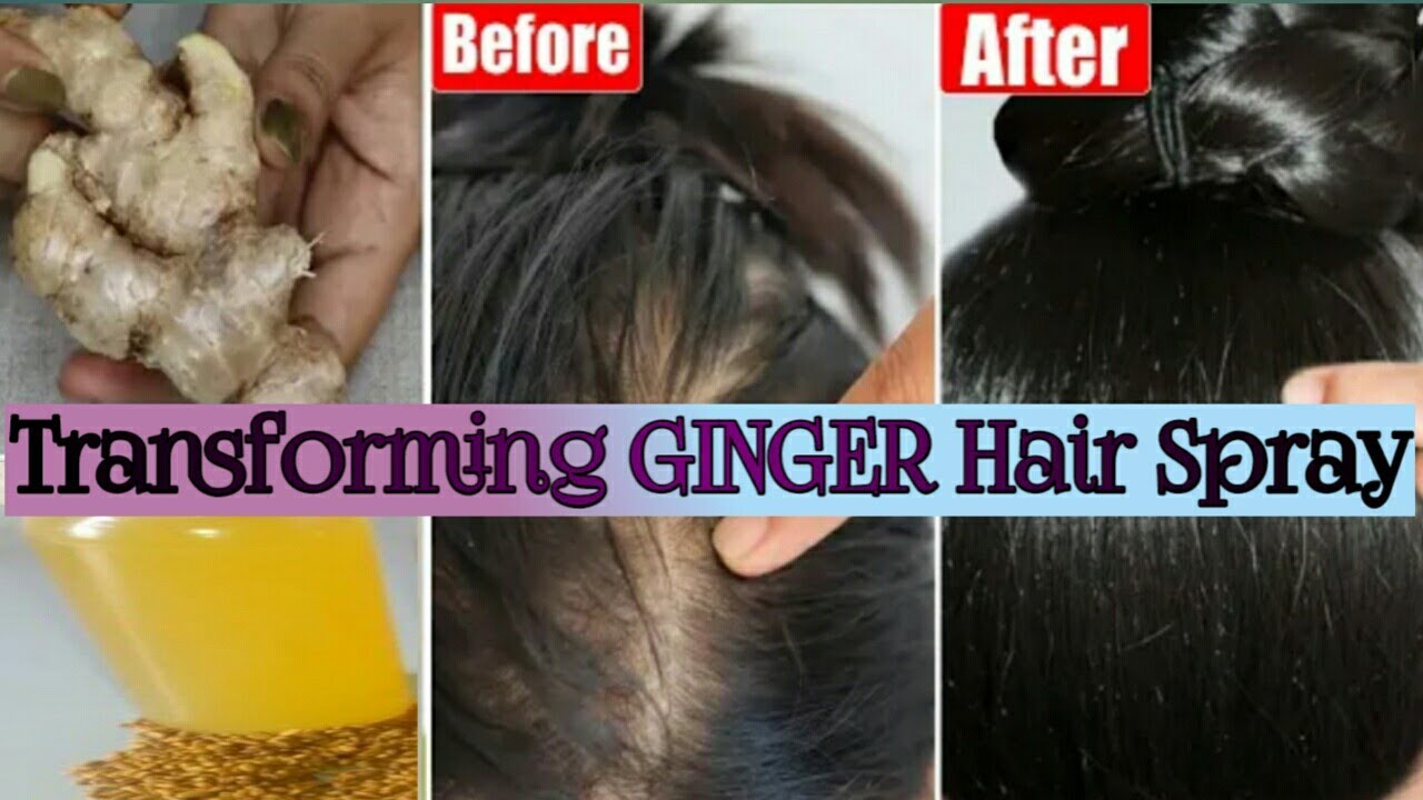 I tried this _transforming GINGER hair spray |Rregrow hair with GINGER ...