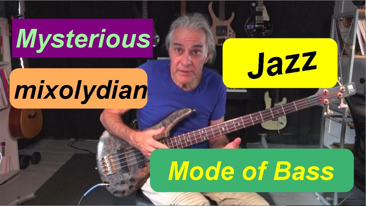 Mixolydian Jazz Bass Bebop - YouTube
