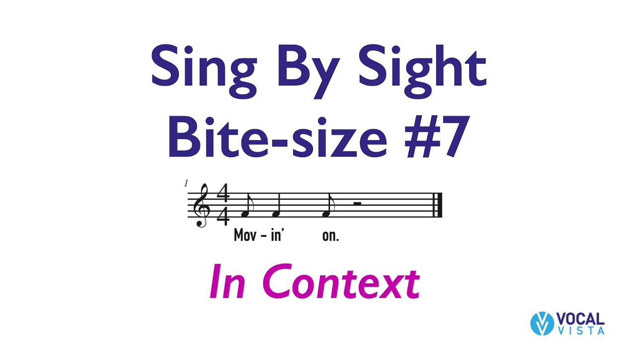 Sing By Sight: Bite Size #7 ~ Sight Singing Rhythm Exercise, Eighth ...