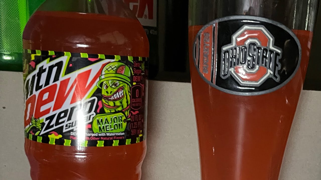 Mtn Dew Major Melon Zero Sugar Review - YouTube