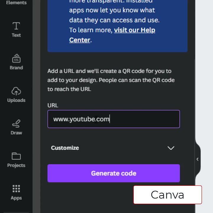 Canva Generate QR Code - YouTube