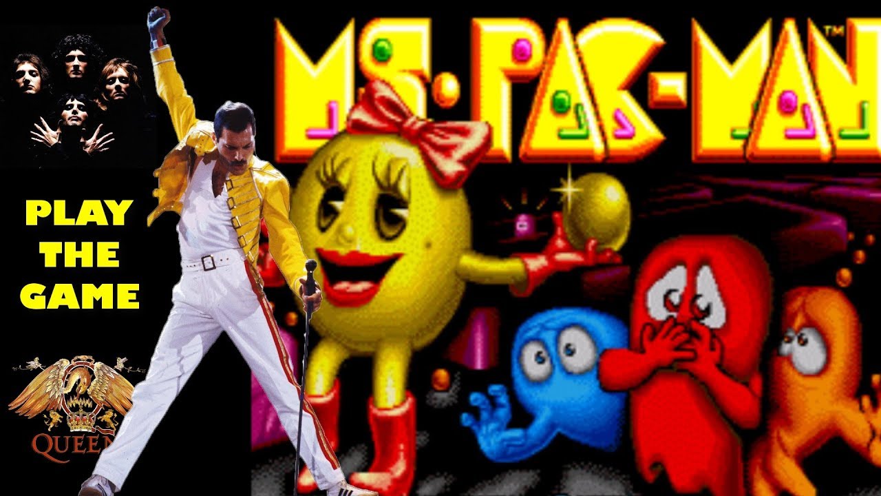 Queen singing to Ms. Pac-Man # The Best of Queen # Las mejores ...