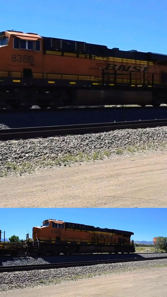 Bruh!! BNSF ES44C4 GEVO DPu intermodal #shorts - YouTube
