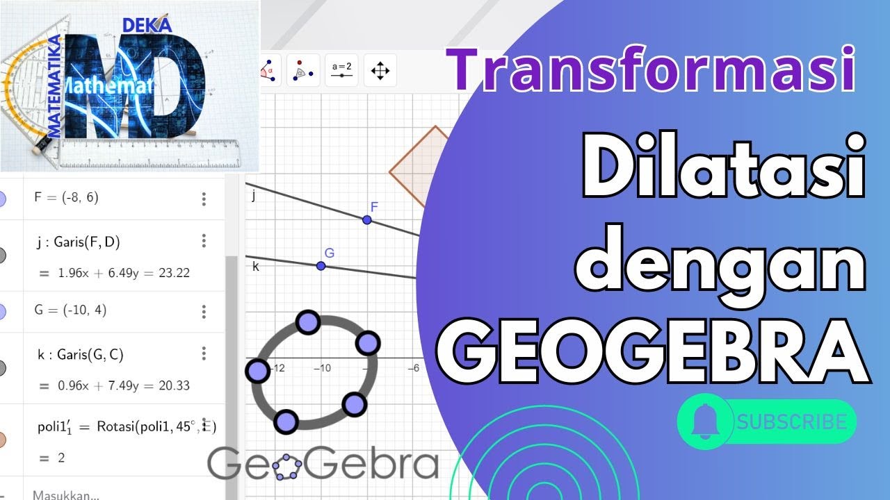 Menentukan Dilatasi dengan Geogebra #geogebra #dilatasi #transformasi # ...