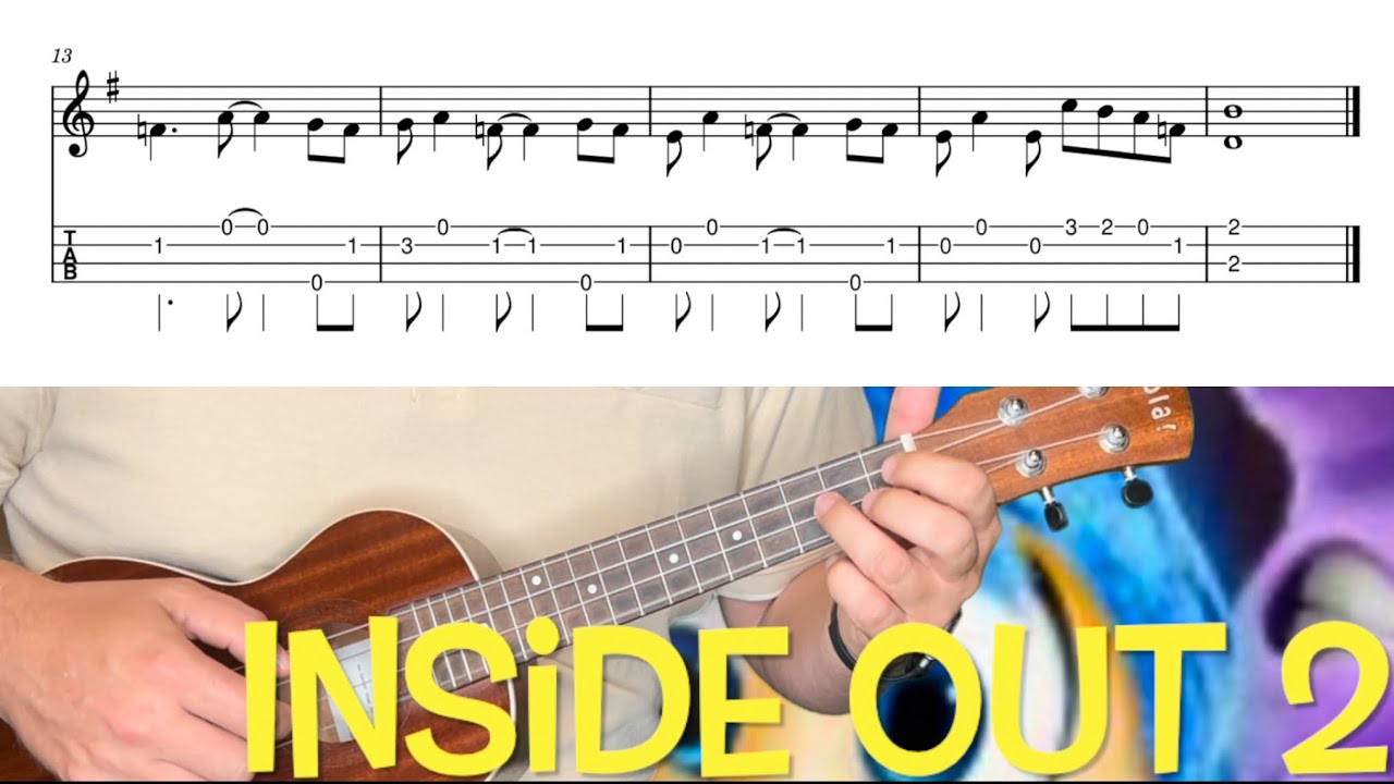 Inside Out 2 | Bundle of Joy | EASY Ukulele Play Along Tutorial with ...