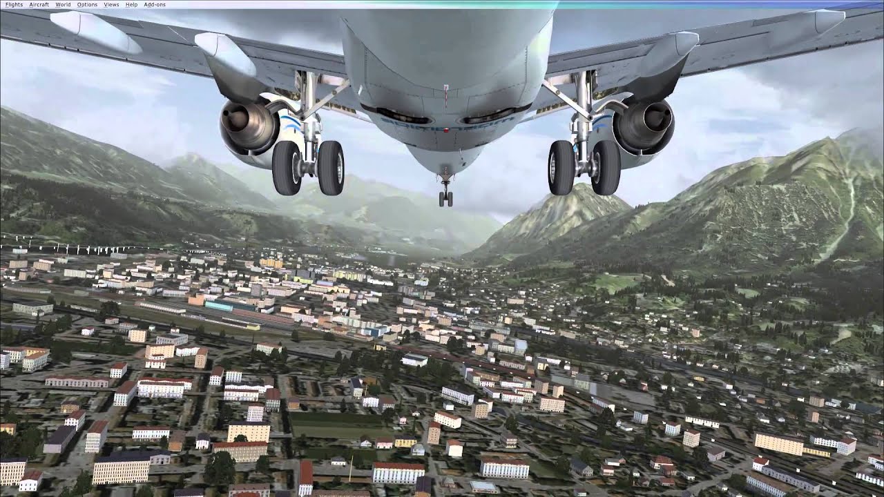 FSX innsbruck approach - YouTube