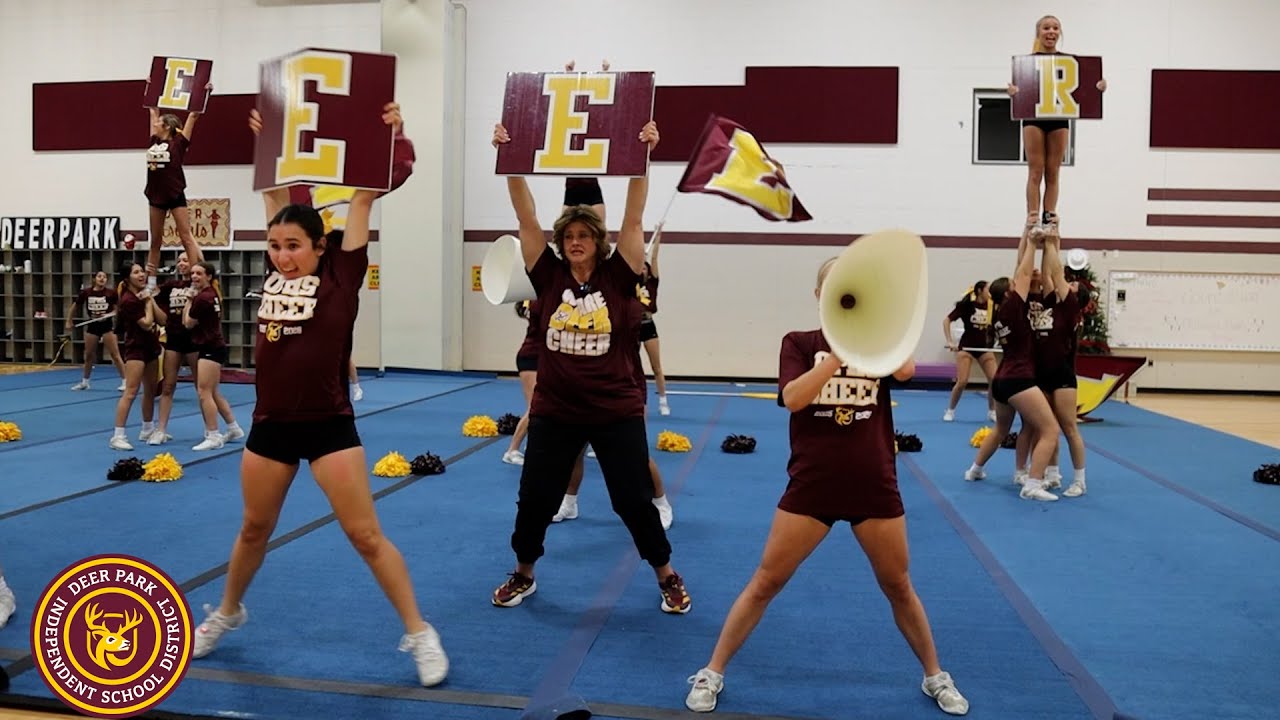 Regan an on the Road Jumps Into Practice with Deer Park Cheer - YouTube