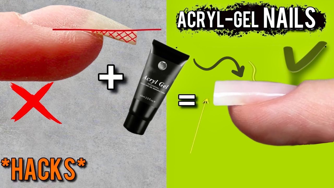 step by step Poly-Gel nails tutorial, Down Grown Nail Reform *Hacks*🤫 ...