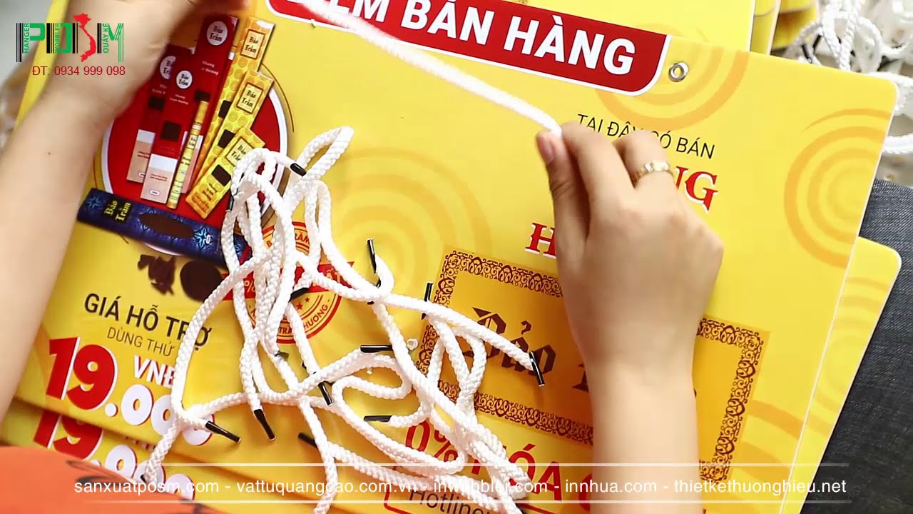 Hanger formex, hanger format, sản xuất hanger posm treo quảng cáo - YouTube