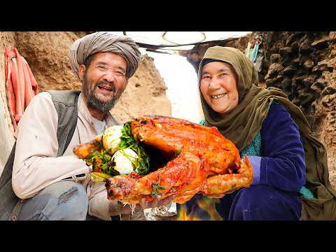 Yaşlı Çift: Çamurlu Tavuk Pişirme Tarifi || Köy Hayatı Afganistan