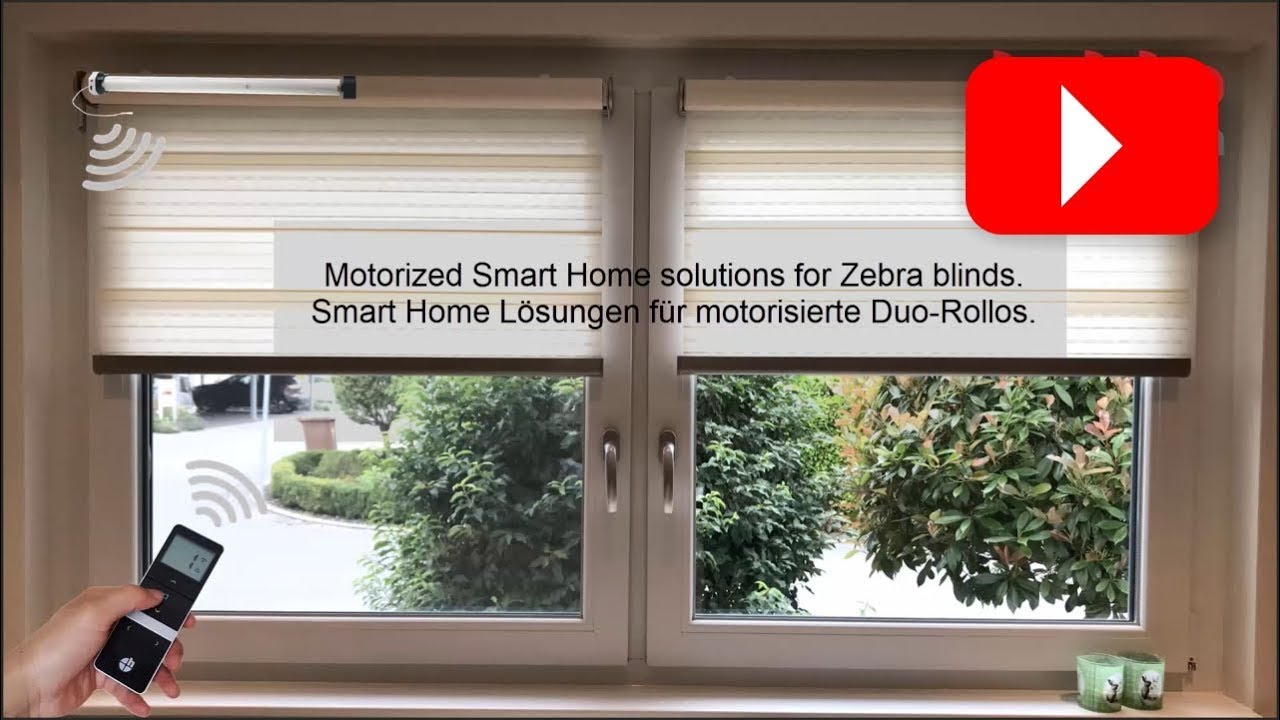 Elektrische Duo Rollos nach der Installation. Gestaltungsvorschläge für ...