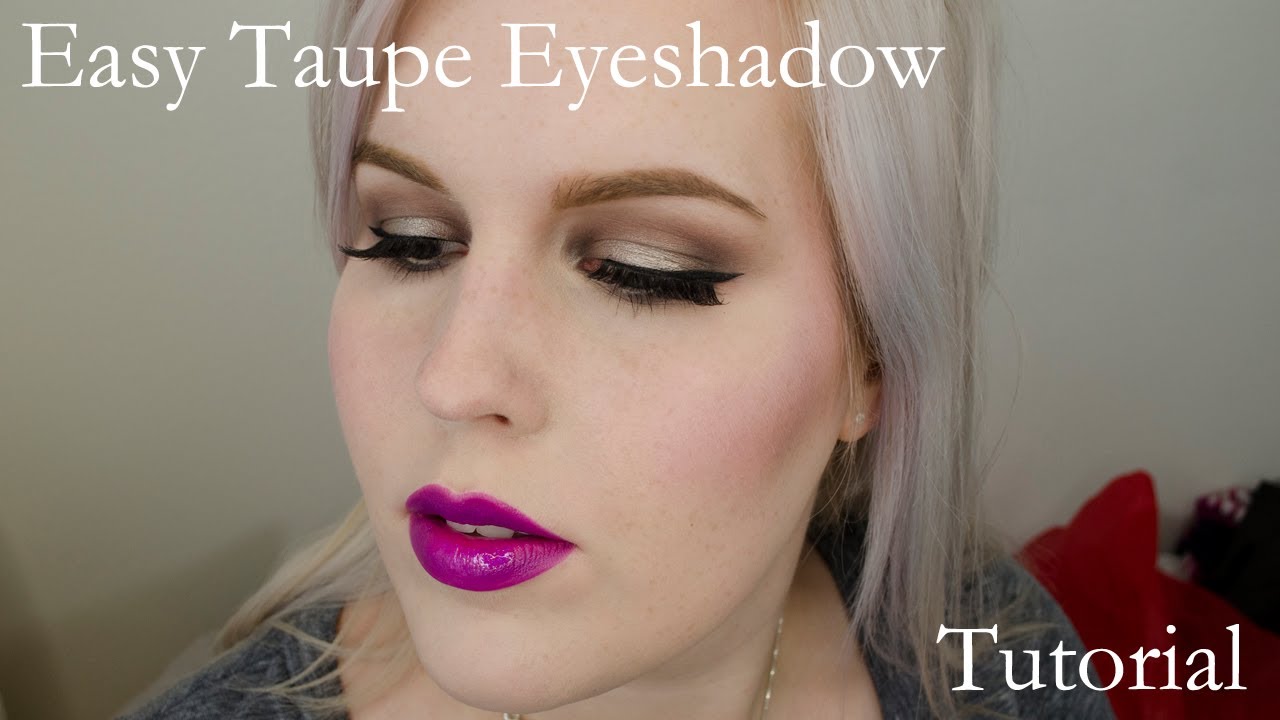 Tutorial: Simple Taupe Eyes - YouTube