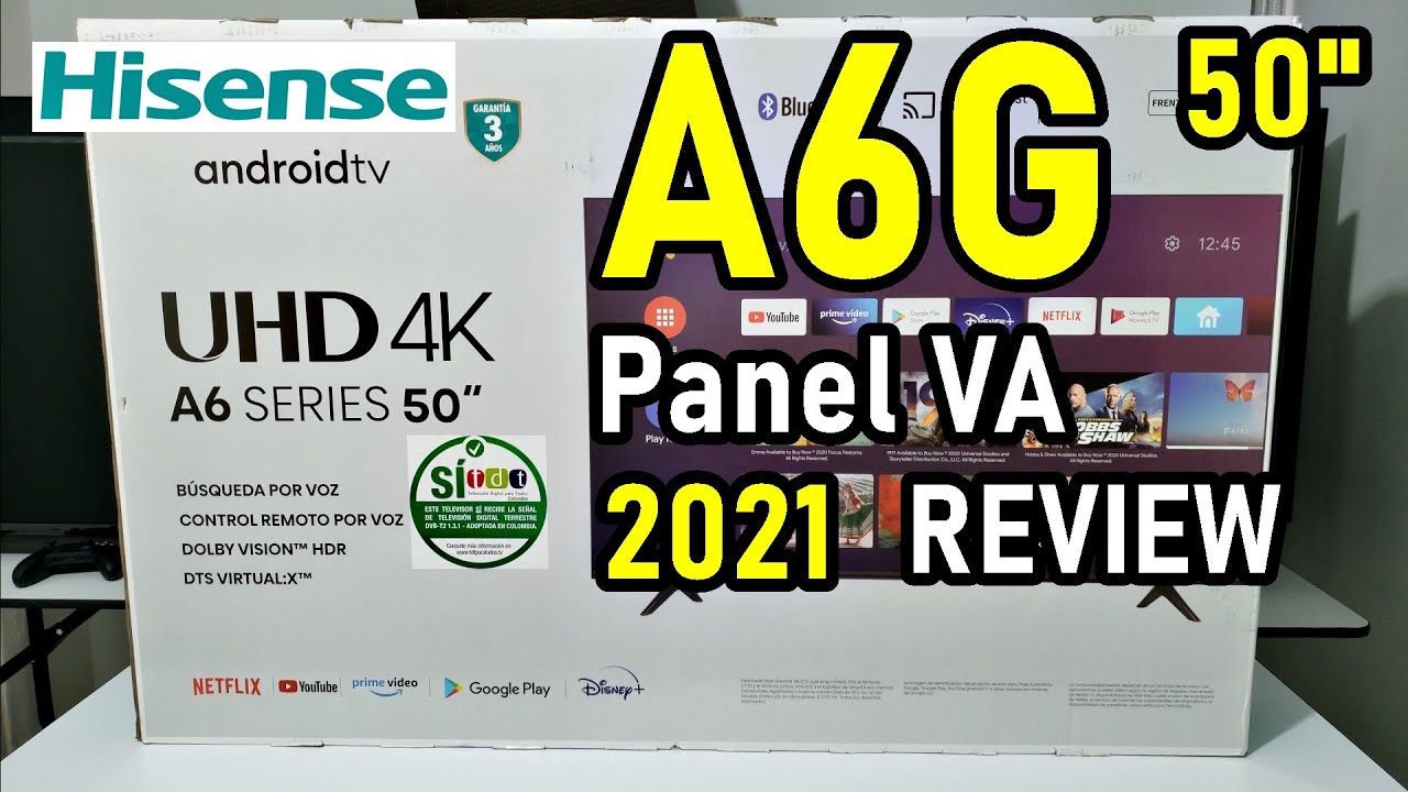 HISENSE A6G UNBOXING Y REVIEW 2021: SMART TV 4K HDR DOLBY VISION con ...