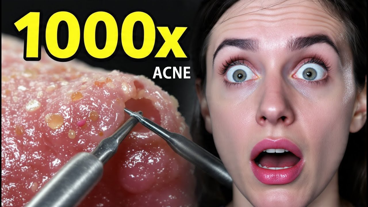 INILAH ISI JERAWAT DI MIKROSKOP | P. acne Microscope Zoom 1000X - YouTube