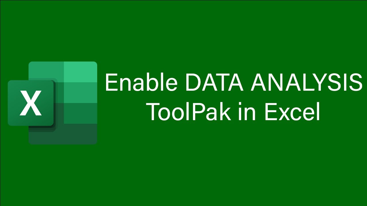 How to Add the Data Analysis ToolPak in Microsoft Excel 2019 in Windows ...