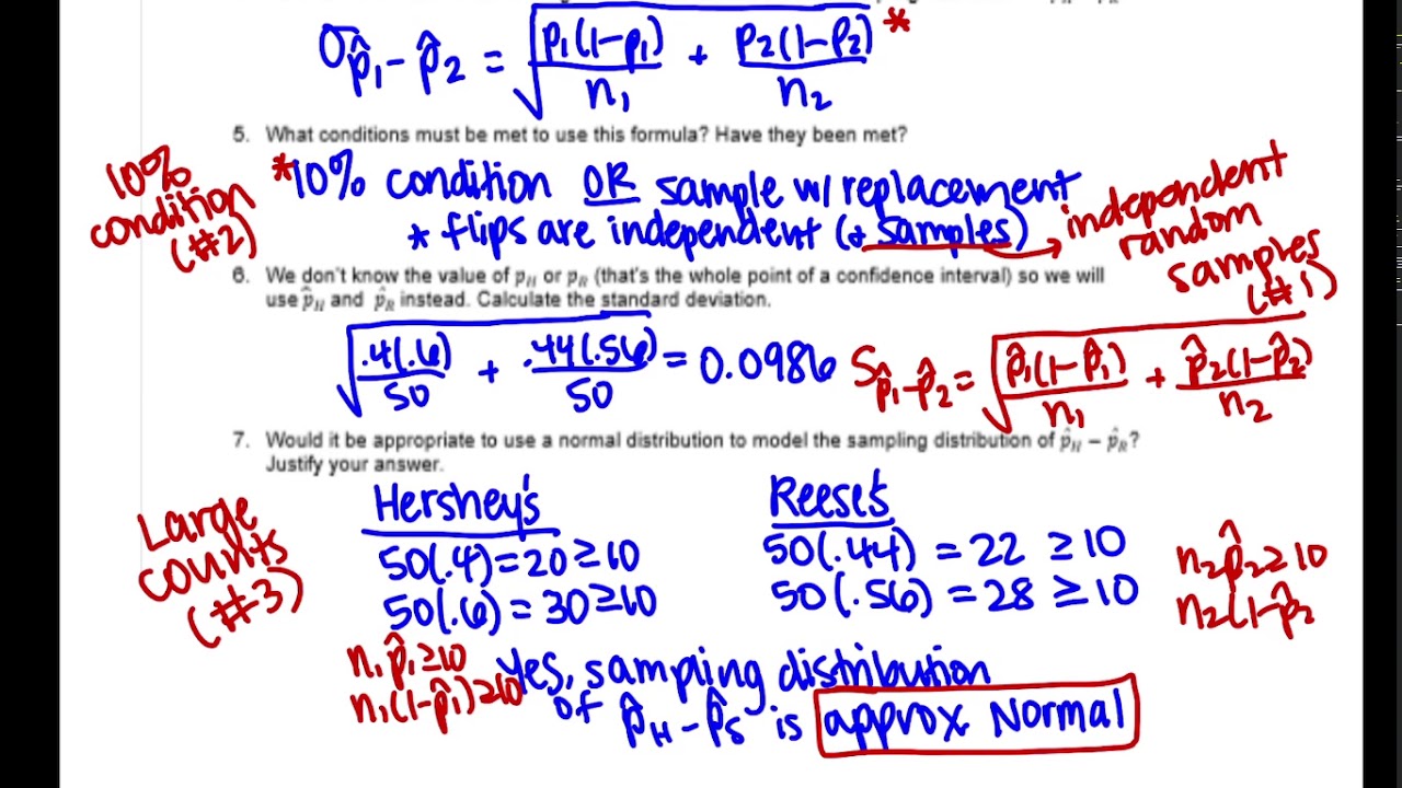 U6D03 - Interval for a Difference in Proportions - YouTube