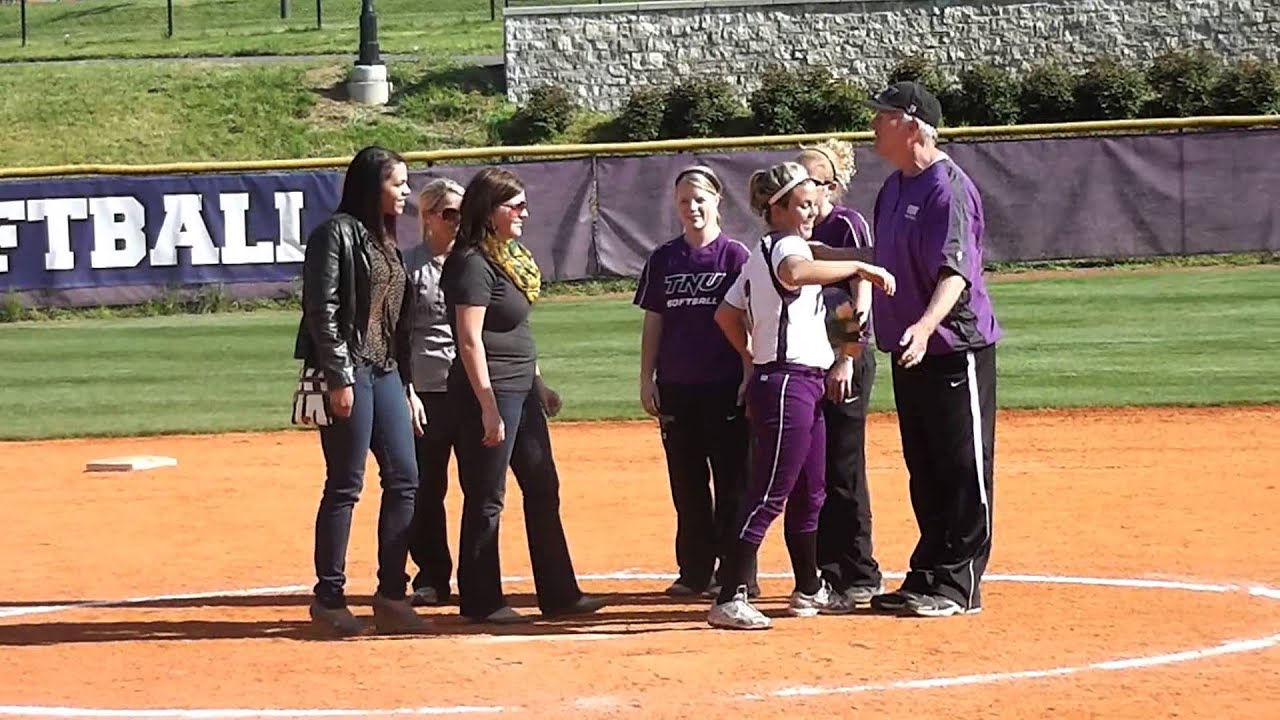 Trevecca Softball senior day ceremony - YouTube
