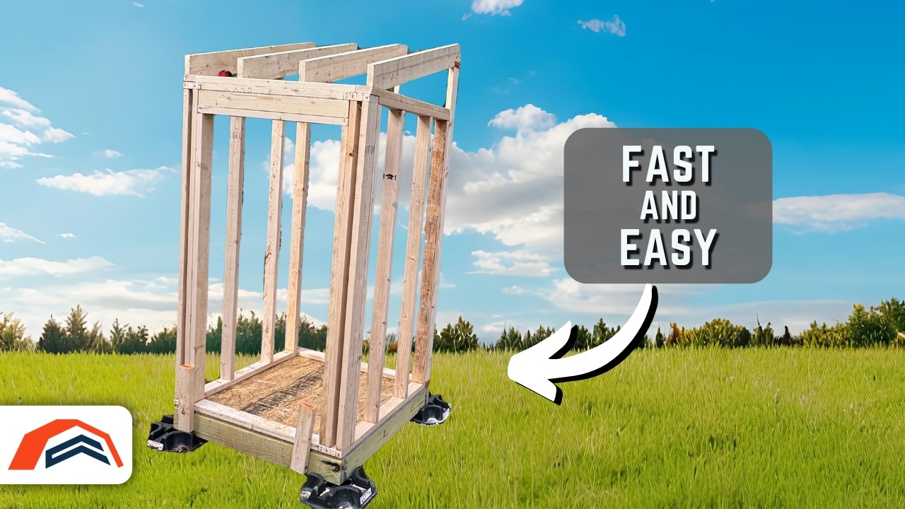 How to Frame the Most Durable 4x4 Shed Walls - YouTube