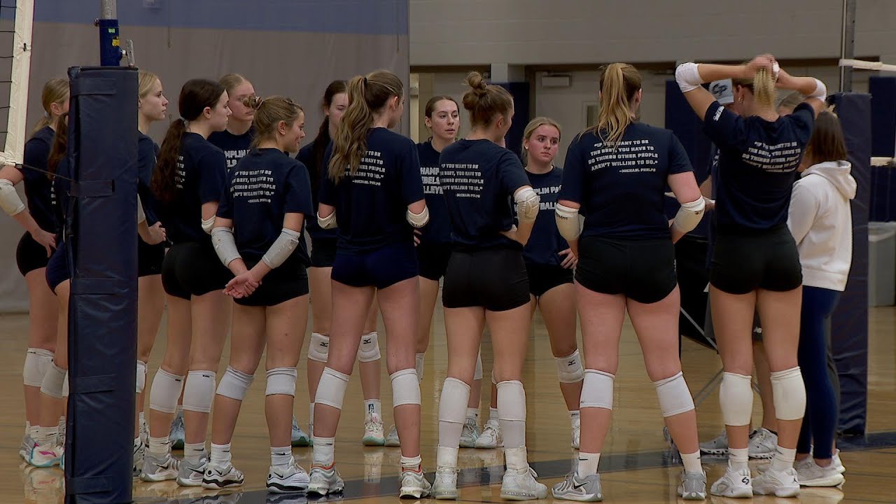Champlin Park Volleyball Aims for Section Title - YouTube