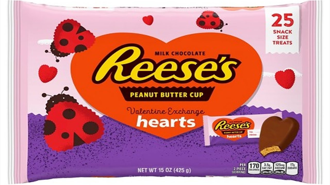 Reese's Peanut Butter Cup Pink Hearts Review - WE Shorts - YouTube