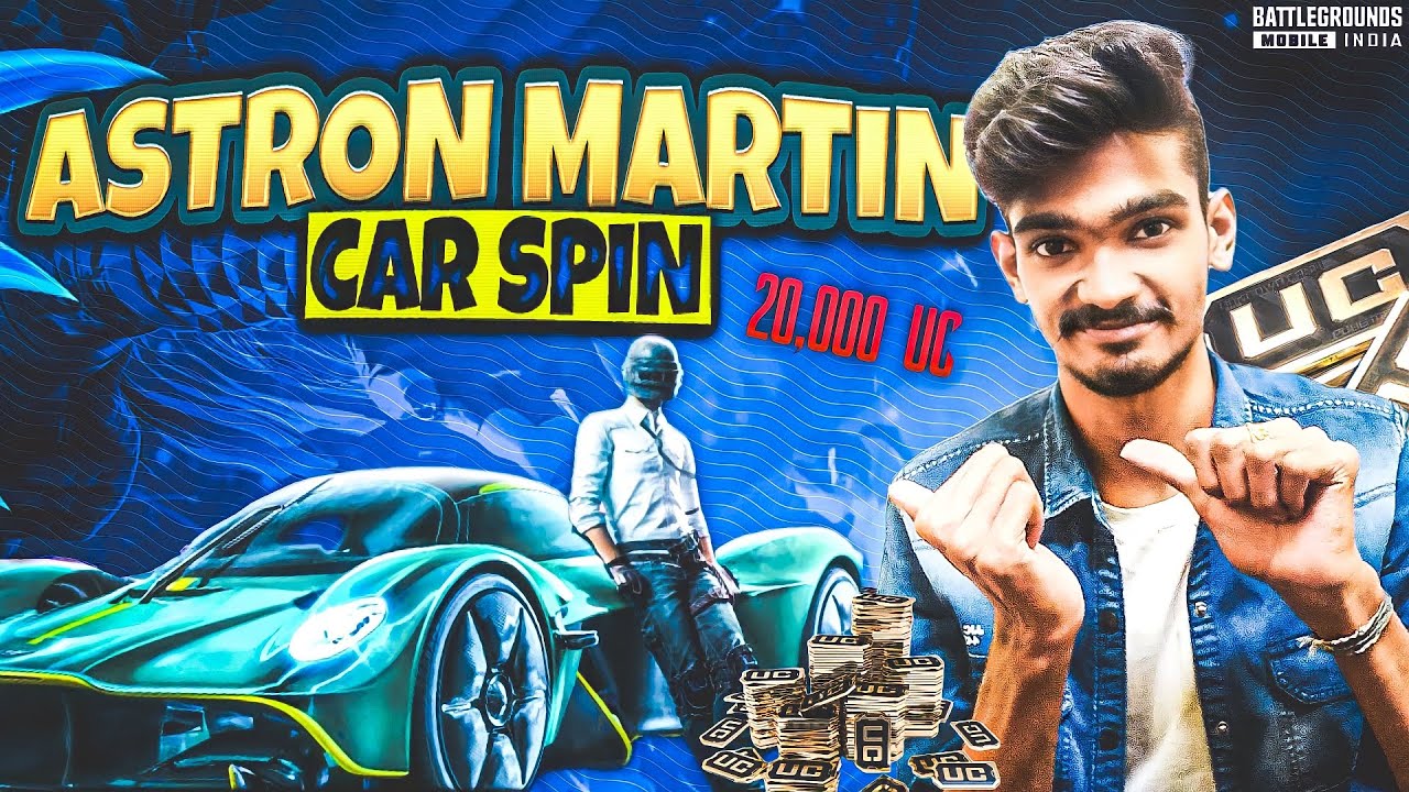ASTRON MARTIN CAR SPIN🤯20,000UC😱#bgmi #pubgmobile #newcarspin # ...