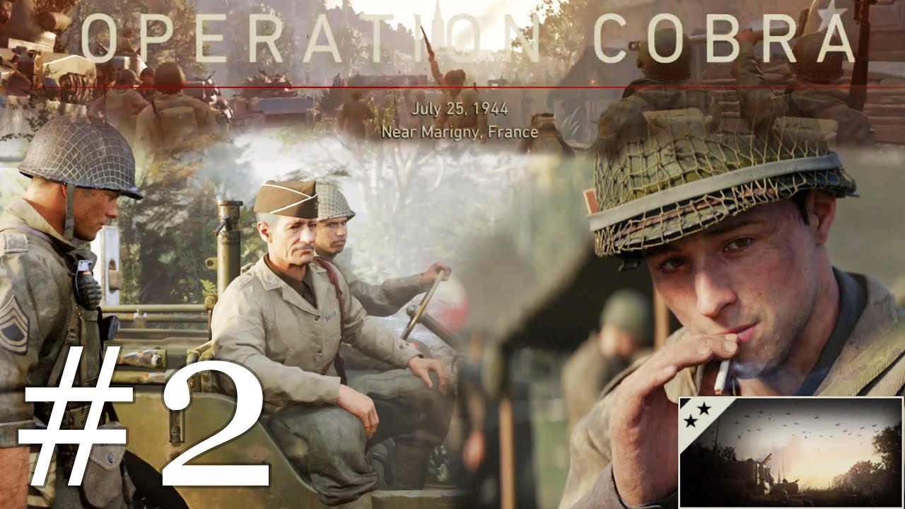 Operation Cobra WWII | Call Of Duty (2017) Gameplay | Mission 2 | (No ...