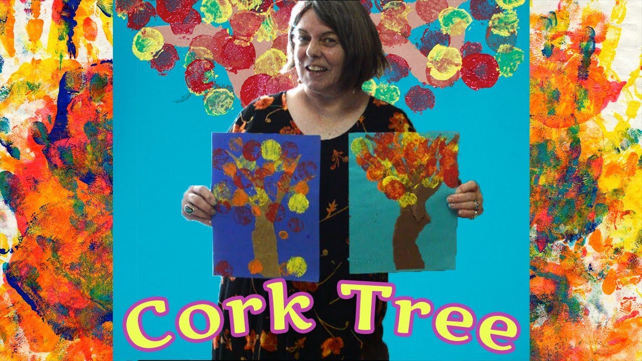 Cork Tree Art Project - YouTube