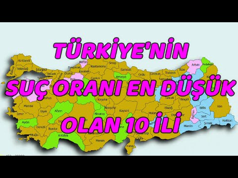 Türkiye'nin En Düşük Suç Oranına Sahip 10 İli! En Güvenli Şehirler 2025