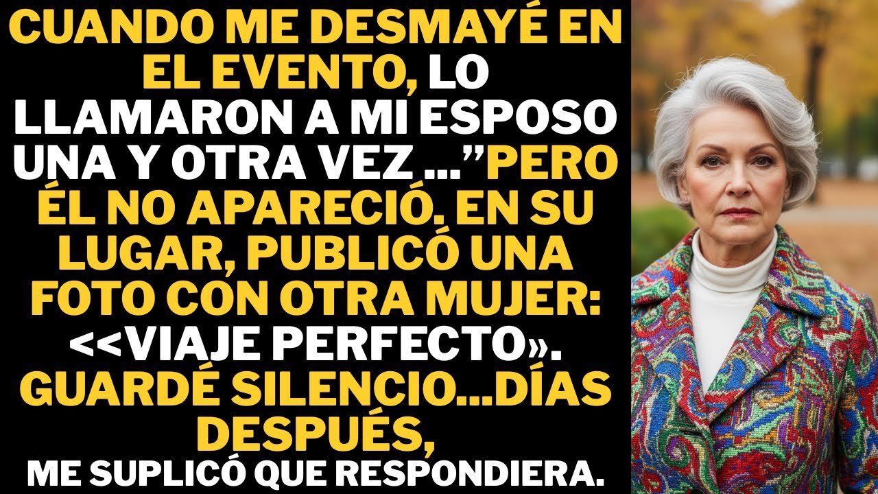Me desmayé en pleno evento. Lo llamaron a él, mi esposo… y nunca llegó ...