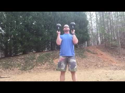 Double BU KB Squat and OHS
