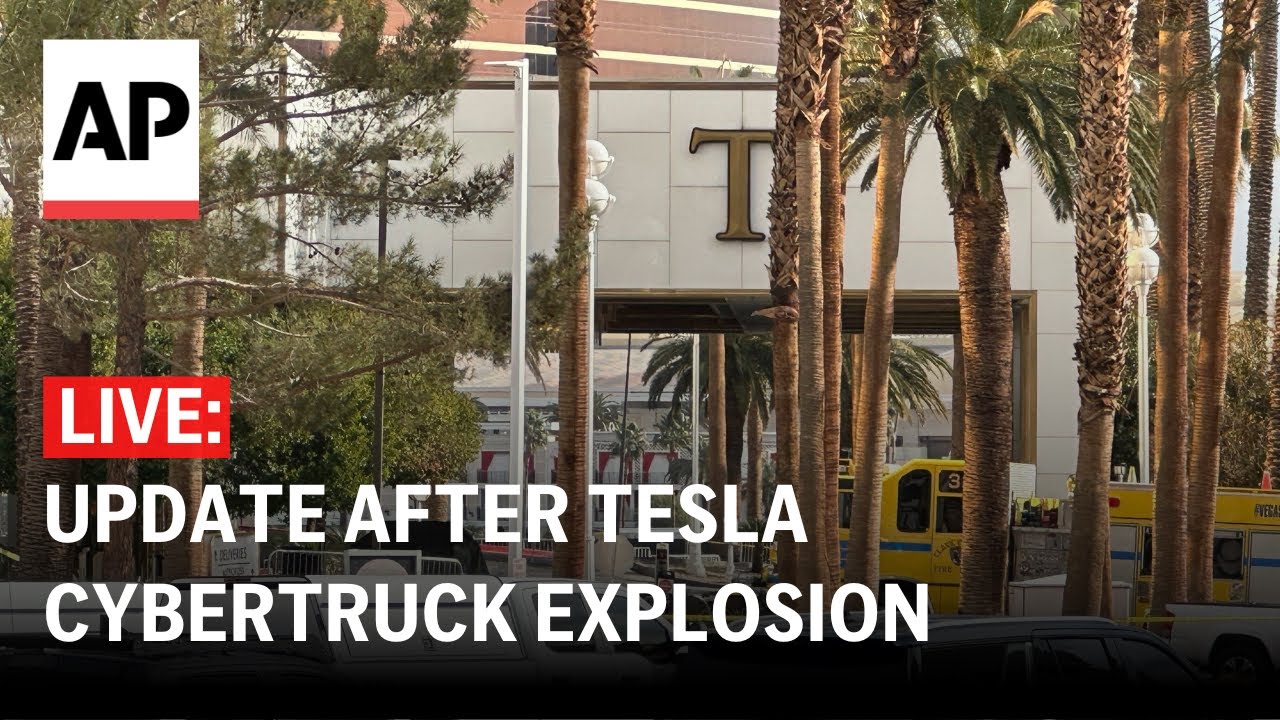 LIVE: Press conference after Tesla Cybertruck explosion outside Trump’s ...