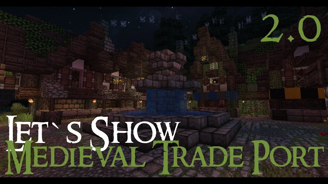 Minecraft Medieval Trade Port Update! [Full HD] - YouTube