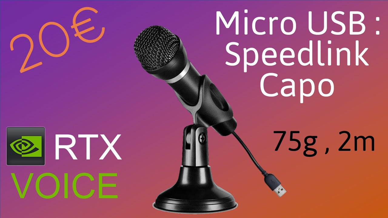 [Review] - Microphone USB PAS CHER - Speedlink Capo (usb) - YouTube