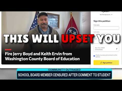 DISGUSTING! School Board Member Calls Student \