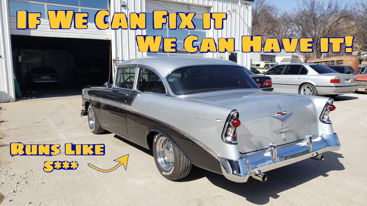 BROKEN! Can we Fix this Beautiful 56 Chevy Bel air?? - YouTube