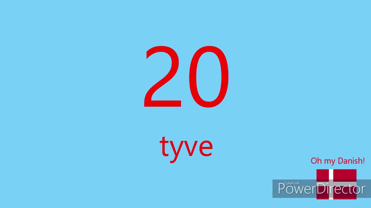 The numbers in Danish (from 0 to 20) - Learn Danish - YouTube