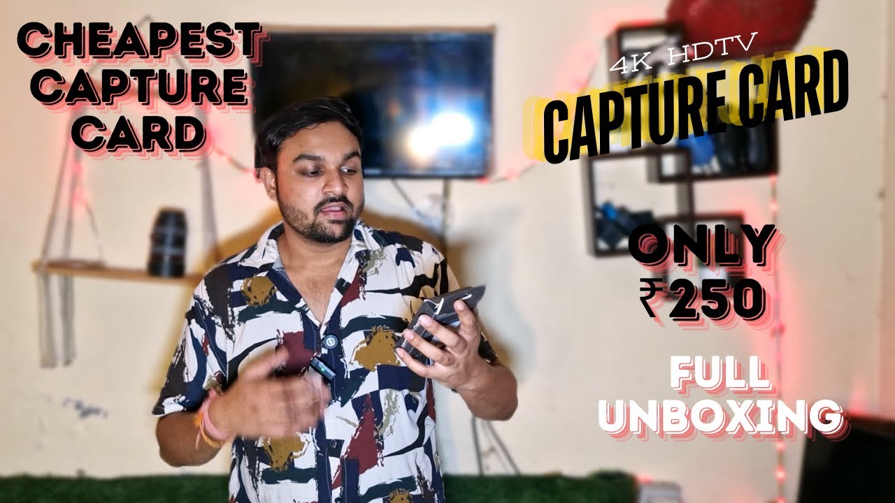 Cheapest CAPTURE CARD | ₹ 299/- ONLY | Full SMARTPHONE Setup Guide # ...