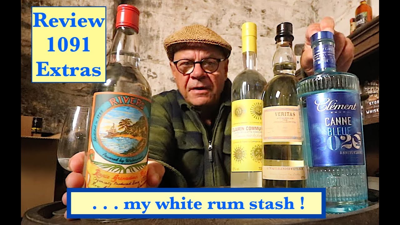 ralfy review 1091 Extras - A Collection of white rums for sipping. - YouTube