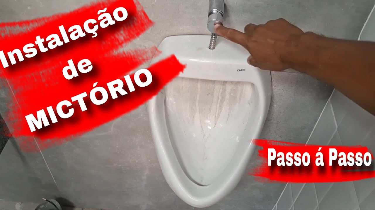 Vejam como fazer instalação de Mictório, Passo a Passo completo, então ...