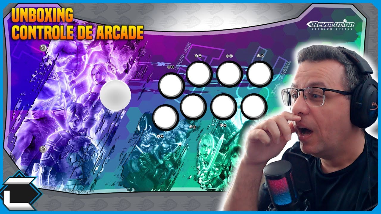 Controle IRADO de ARCADE da Revolution Sticks | Unboxing - YouTube