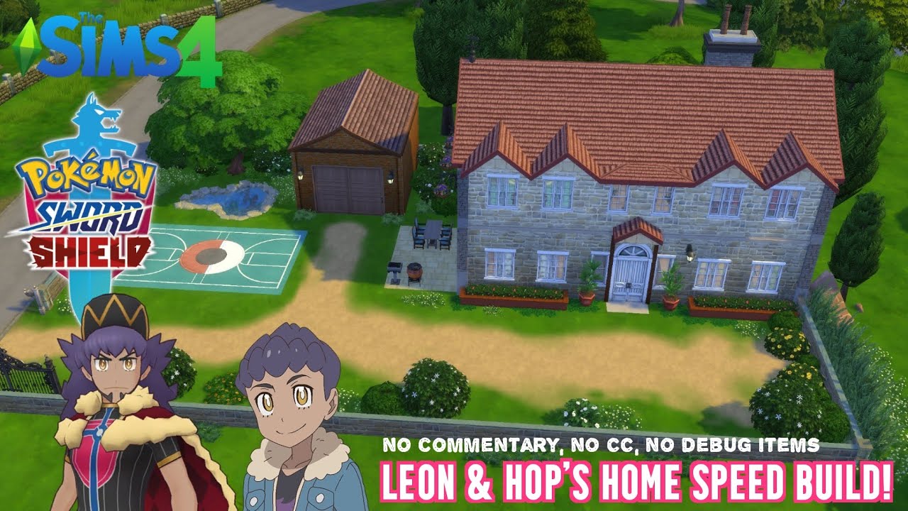 Sims 4 Pokemon Sword and Shield / Galar Fun: Leon and Hop's Postwick ...