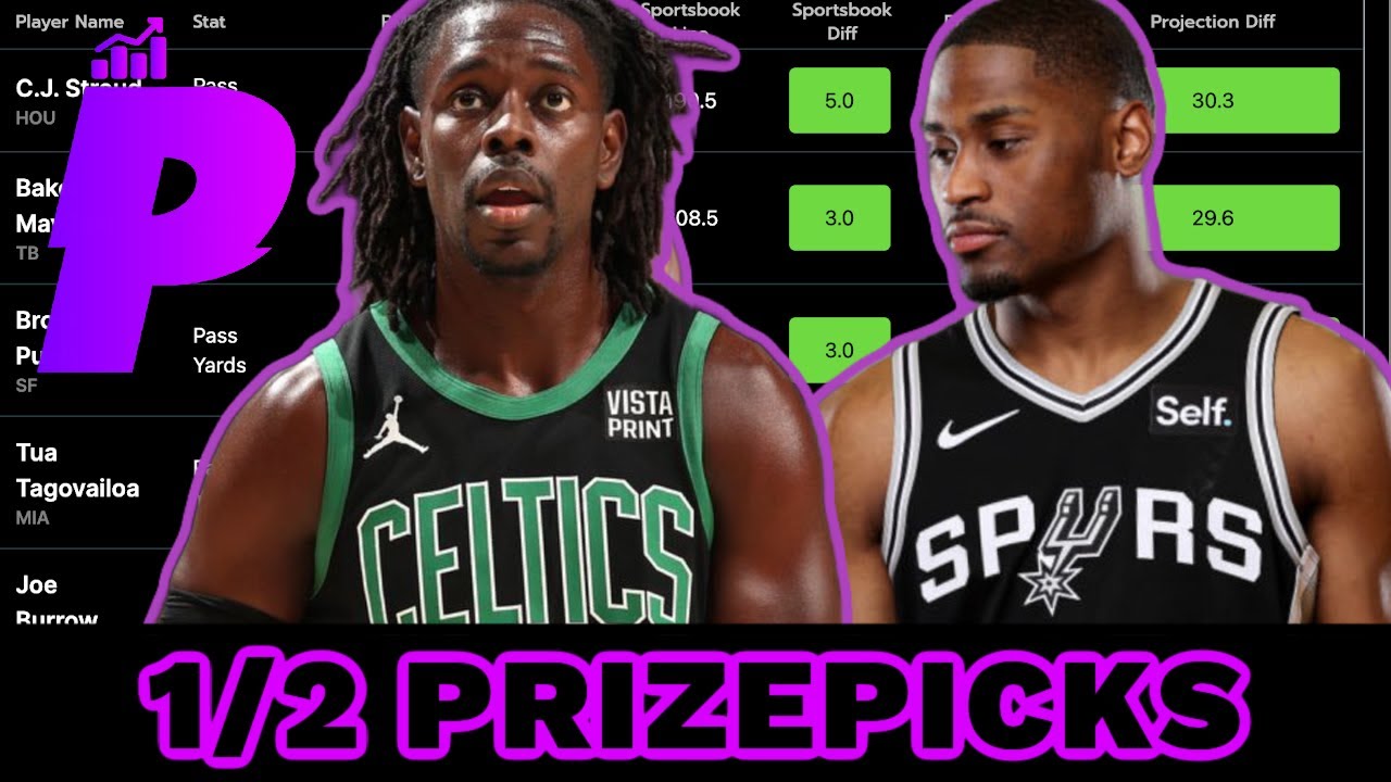 PRIZEPICKS TODAY 1/2: NBA , NFL , CBB , COD , CS2 , UFC , SOCCER , NHL ...