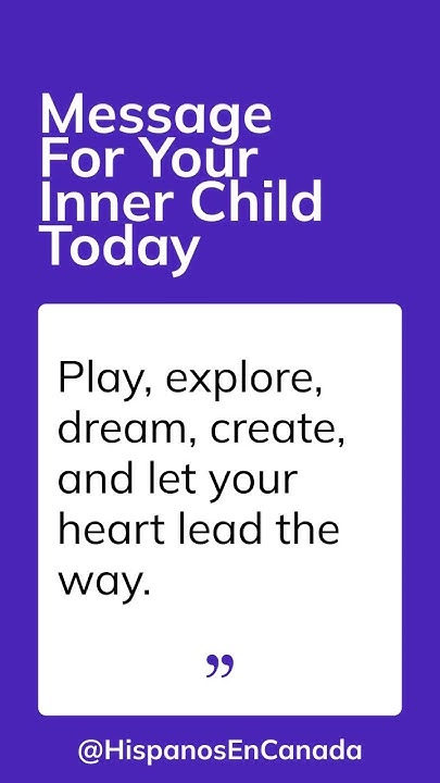 Play, explore, dream, create, and let your heart lead the way. - YouTube