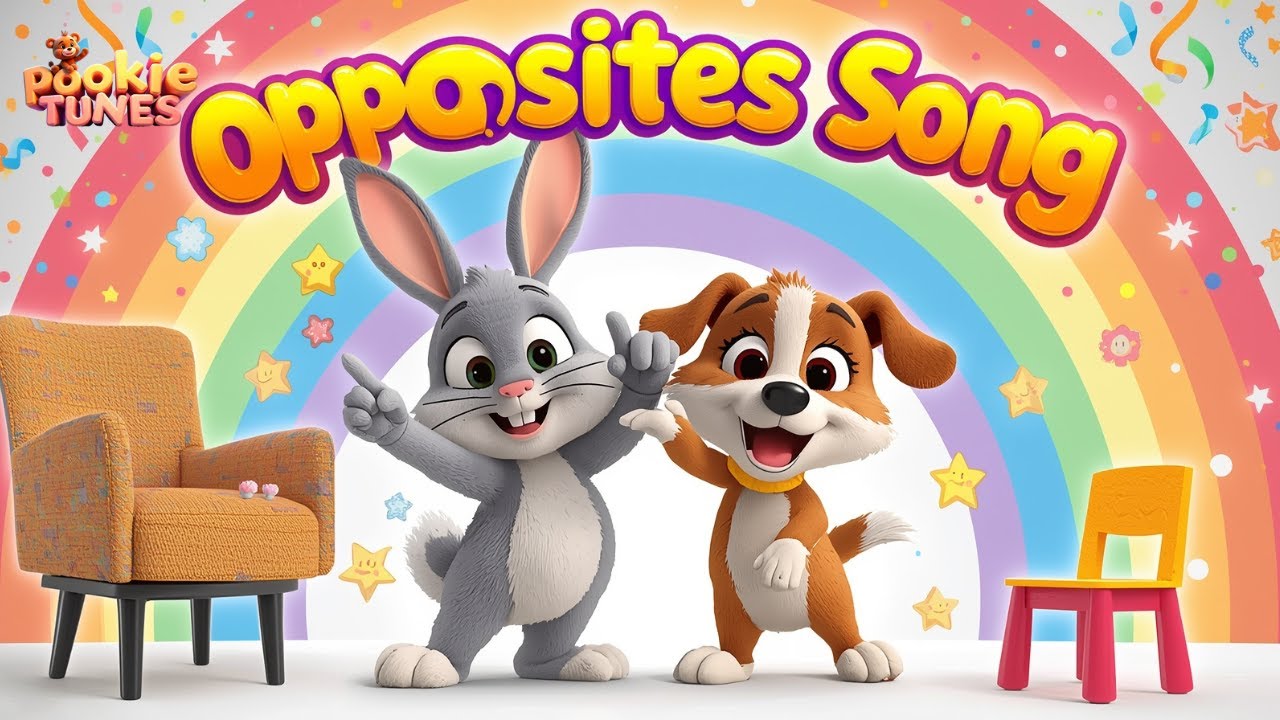 Opposites Song for Kids | Learn Opposites with Cartoon Animation - YouTube