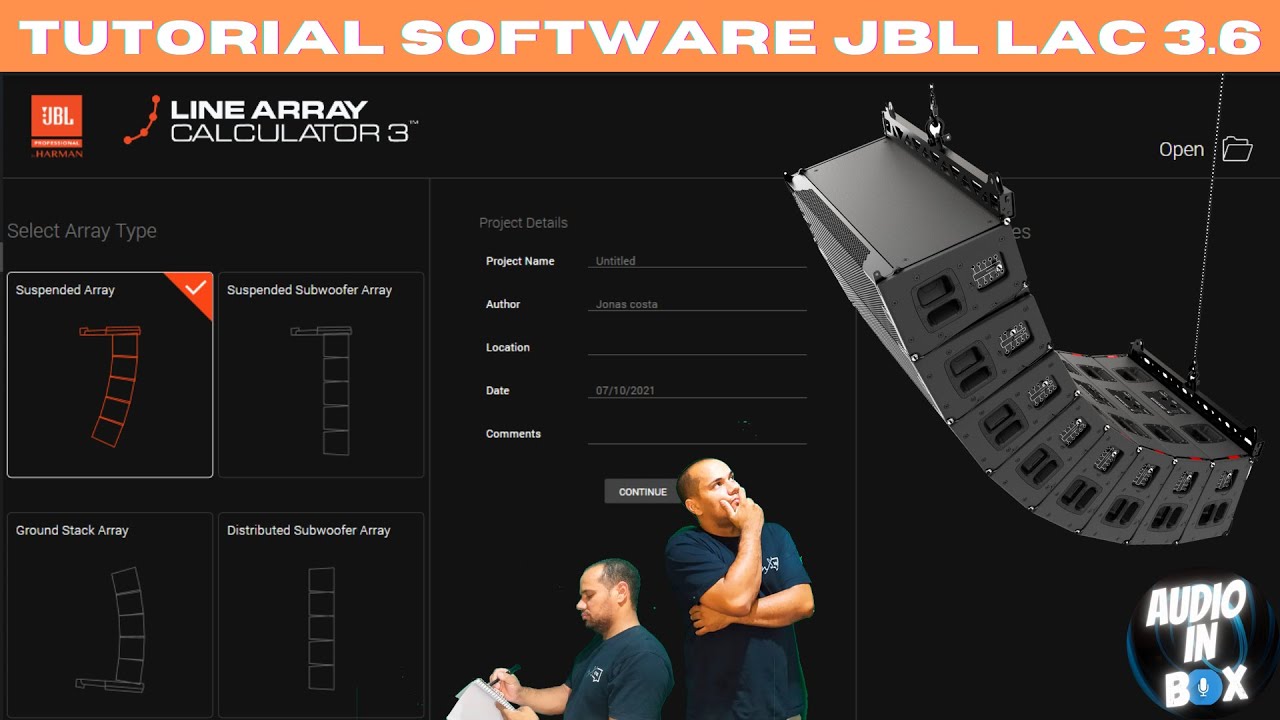Tutorial Software JBL LAC 3.6 (Sistema de Predição para série JBL VTX ...
